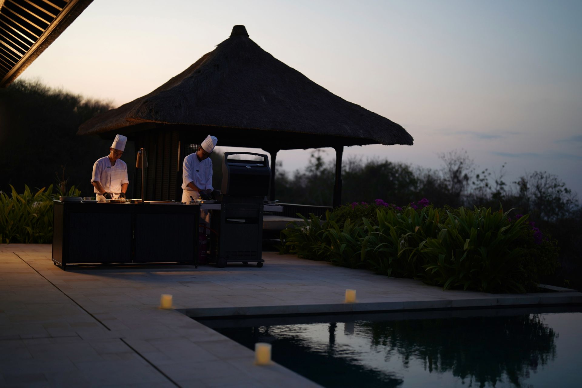 In Villa Barbecue - Raffles Bali