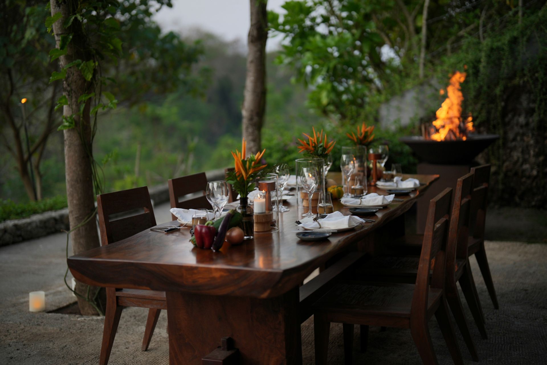Rustic Dining at The Farm Terrace, Raffles Bali | Raffles Hotels & Resorts