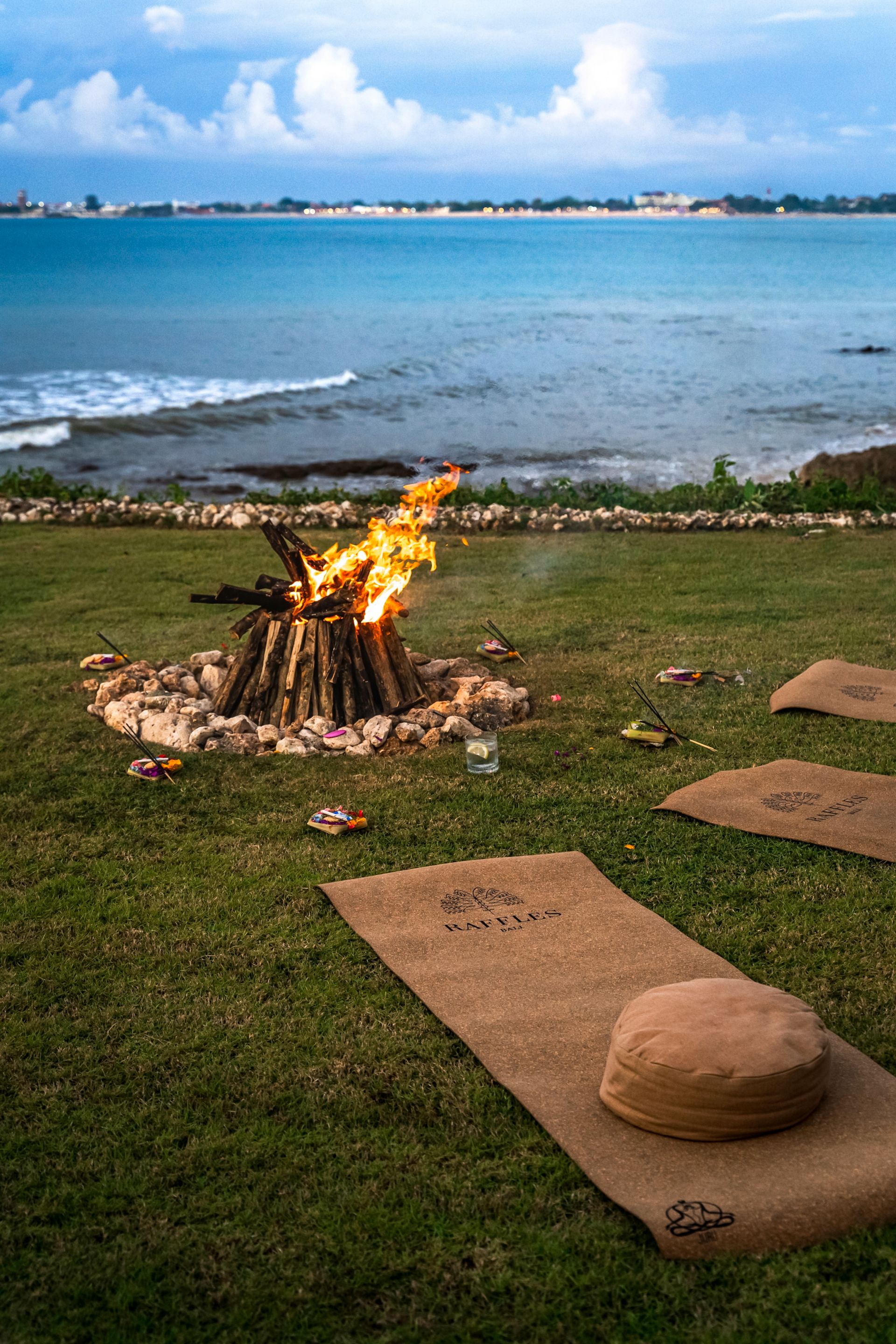 Fire Cleansing Ritual at Raffles Bali